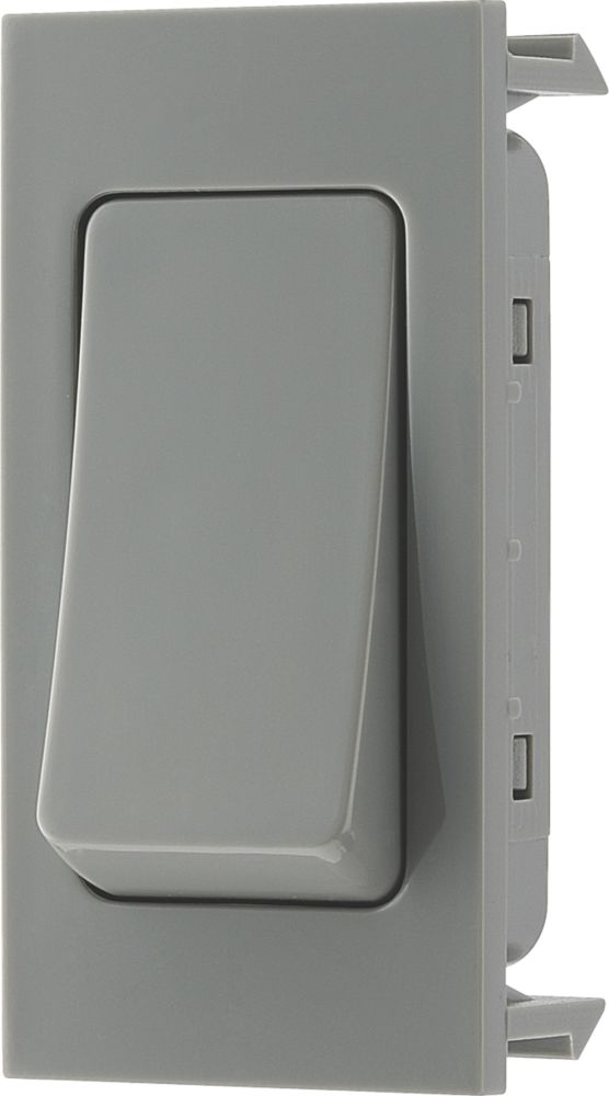 British General 20AX 2-Way Modular Light Switch Grey - Screwfix