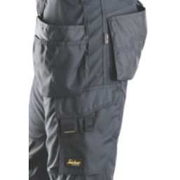 Snickers 6201 Everyday Work Trousers Steel Grey 33" W 32" L - Screwfix