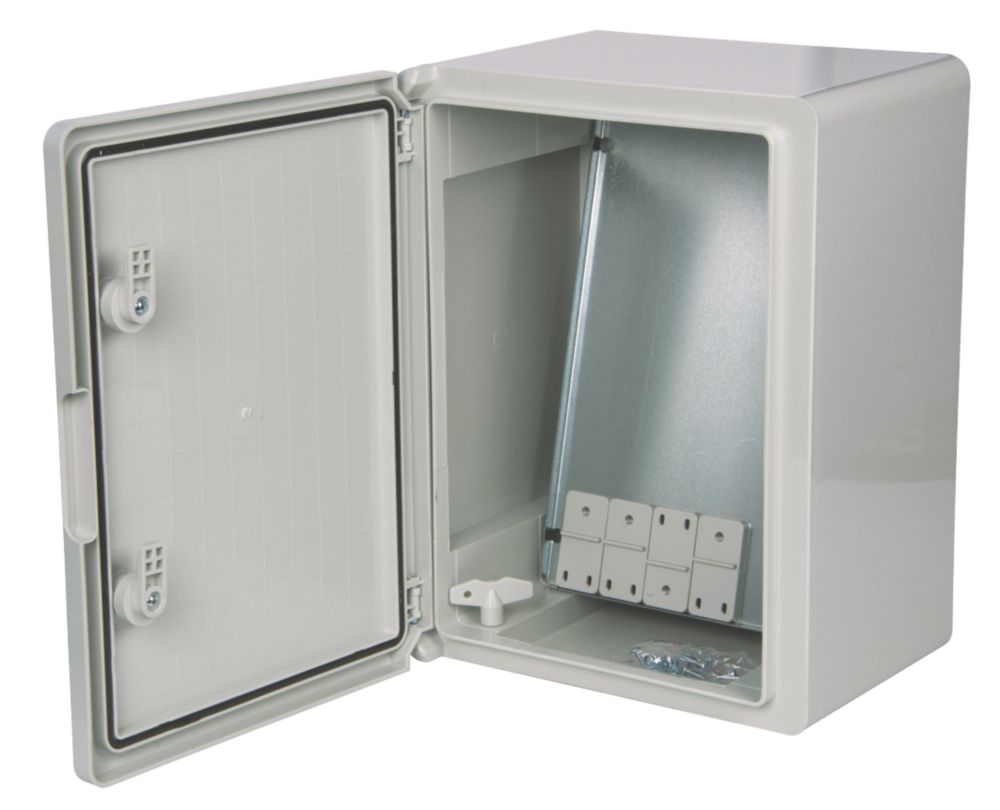 Hylec IP65 Weatherproof Outdoor Enclosure 300mm x 220mm x 400mm - Screwfix