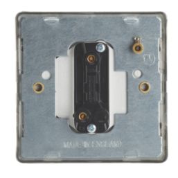 Contactum Lyric 10AX 1-Gang 1-Way Retractive Bell Switch Brushed Brass ...