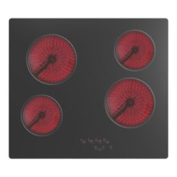 Ceramic Hob Black 590mm - Screwfix