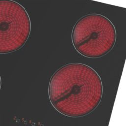 Ceramic Hob Black 590mm - Screwfix