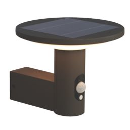 4lite Outdoor LED Solar Wall Light With PIR Sensor Graphite 210lm ...