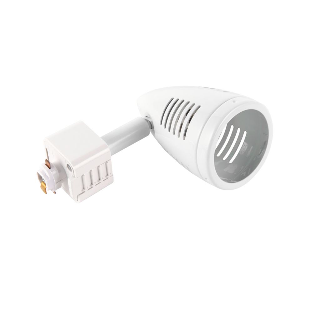 Saxby Bullett 1-Circuit Track Spotlight Gloss White - Screwfix