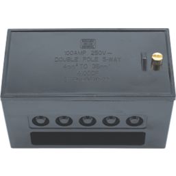 British General 100A Heavy Duty Junction Box 97 x 42 x 55mm Brown ...