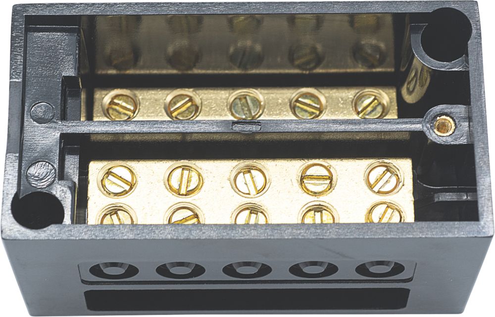 British General 100A Heavy Duty Junction Box 97 x 42 x 55mm Brown ...