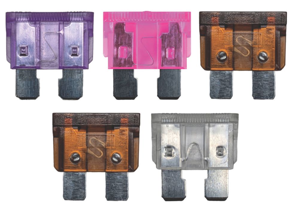 Pearl Consumables Assorted Standard Blade Auto Fuses 3-25A 5 Pieces ...