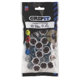 GripIt Plasterboard Fixings 20mm x 205mm 25 Pack - Screwfix