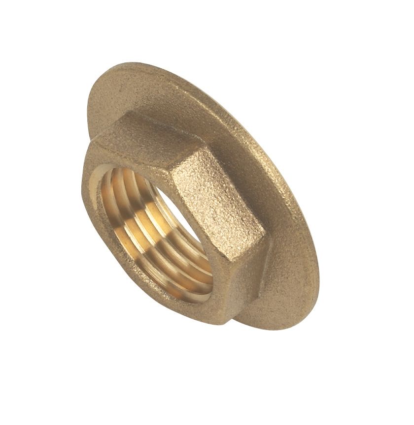 Flomasta BSP Female Flanged Backnuts 1/2" x 2 Pack - Screwfix