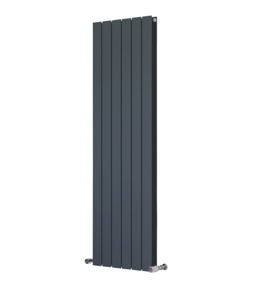 Ximax 1500mm x 445mm 3399BTU Anthracite Vertical Designer Radiator ...
