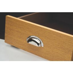 Elite Knobs & Handles Shell Pull Handle Polished Chrome 94mm - Screwfix