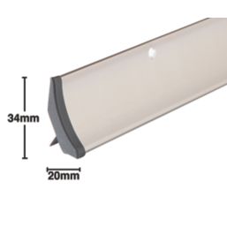Stormguard Rain Deflector Brushed Steel Finish 914mm - Screwfix
