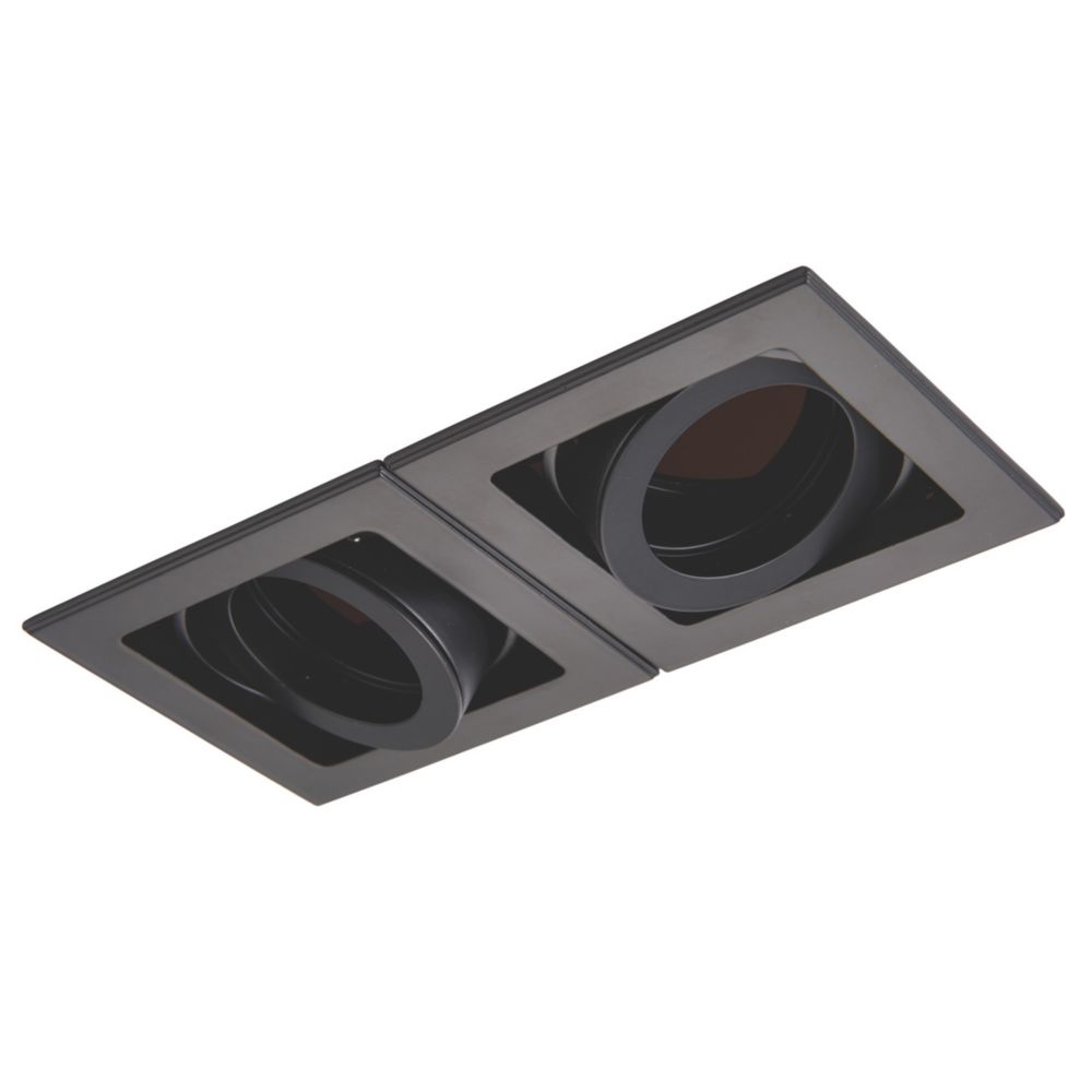 Saxby Xeno Swivel & Tilt Rectangular Recessed 2-Light Downlight Matt ...
