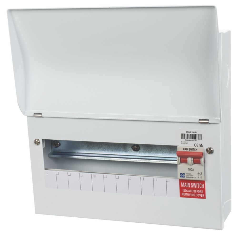 Lewden PRO-R11W-R1 13-Module 11-Way Part-Populated High Integrity Main Switch Consumer Unit ...