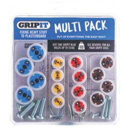 GripIt Assorted Plasterboard Fixings 16 Pieces - Screwfix