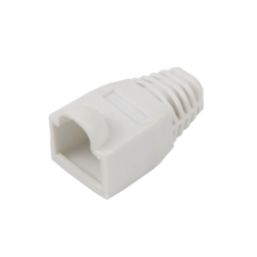 Labgear RJ45 PVC Boots 8mm White 5 Pack - Screwfix
