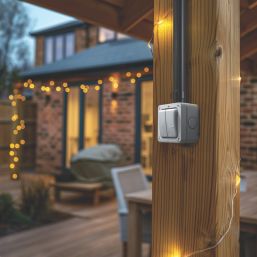 British General IP66 20A 2-Gang 2-Way Weatherproof Outdoor Switch with ...
