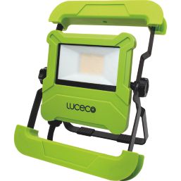 Luceco LED Foldable Compact Worklight with 13A Power Socket 30W 2400lm ...