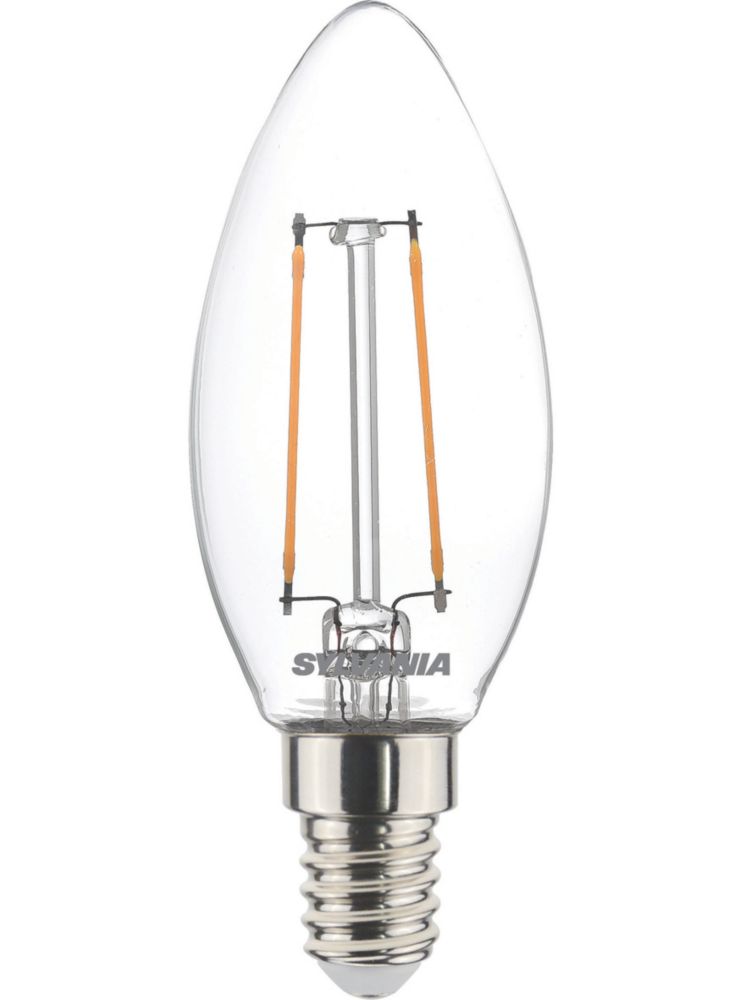 Sylvania ToLEDo Retro V5 CL 827 SL E14 Candle LED Light Bulb 250lm 2.5W ...