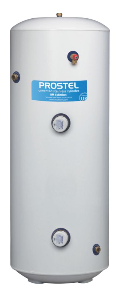 RM Cylinders Prostel Direct Unvented Cylinder 180Ltr - Screwfix