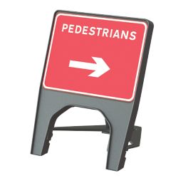 Melba Swintex Q Sign Rectangular "Pedestrian Right" Traffic Sign 610mm ...