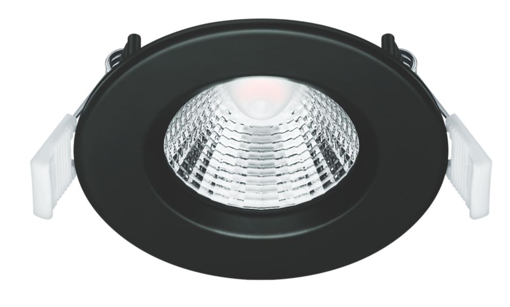 Philips Dive Fixed LED Downlight Black 5.5W 350lm - Screwfix