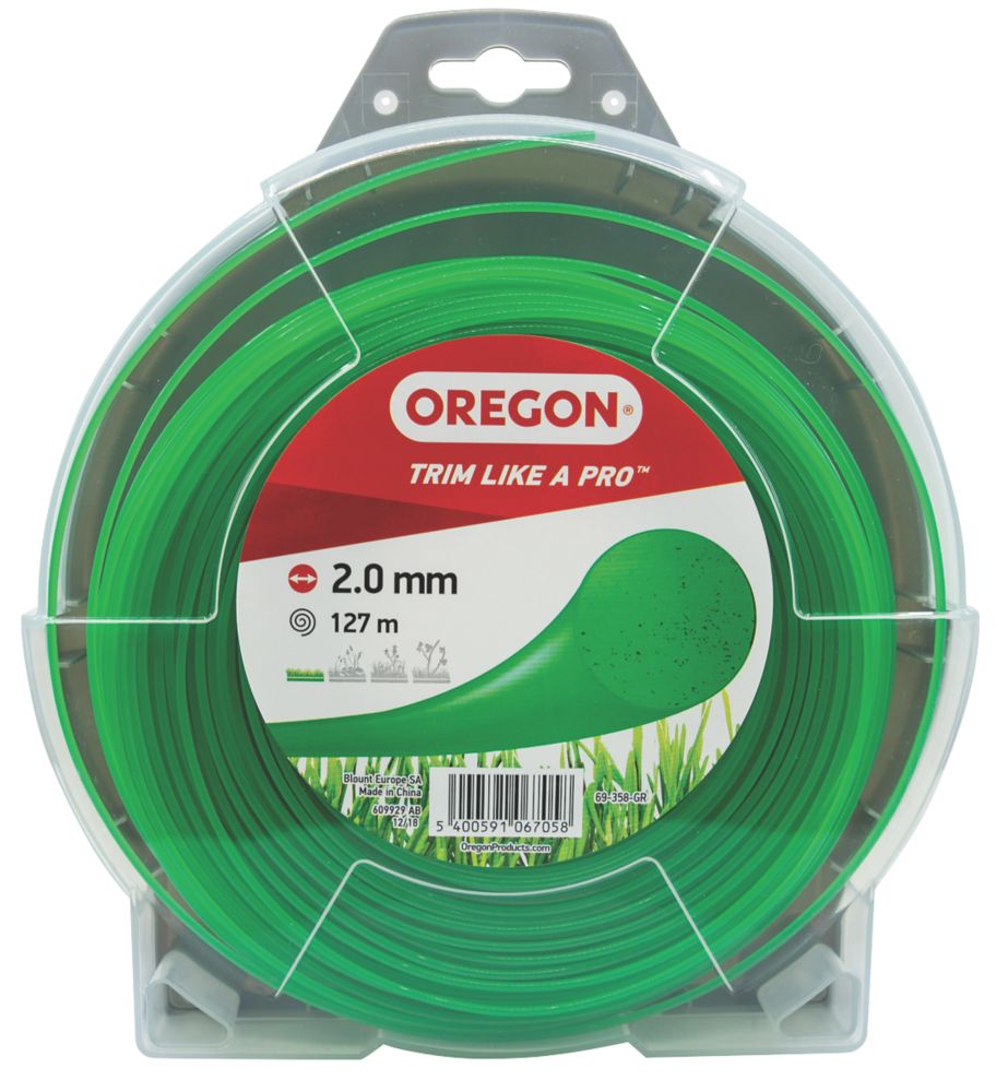 Oregon Green Trimmer Line 2mm x 127m - Screwfix