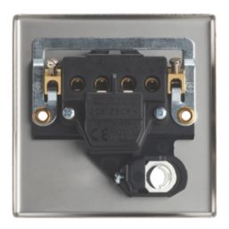 Contactum iConic 20A 1-Gang DP Control Switch & Flex Outlet Brushed ...