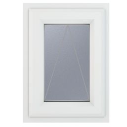 Crystal Top Opening Obscure Double-Glazed Casement White uPVC Window ...