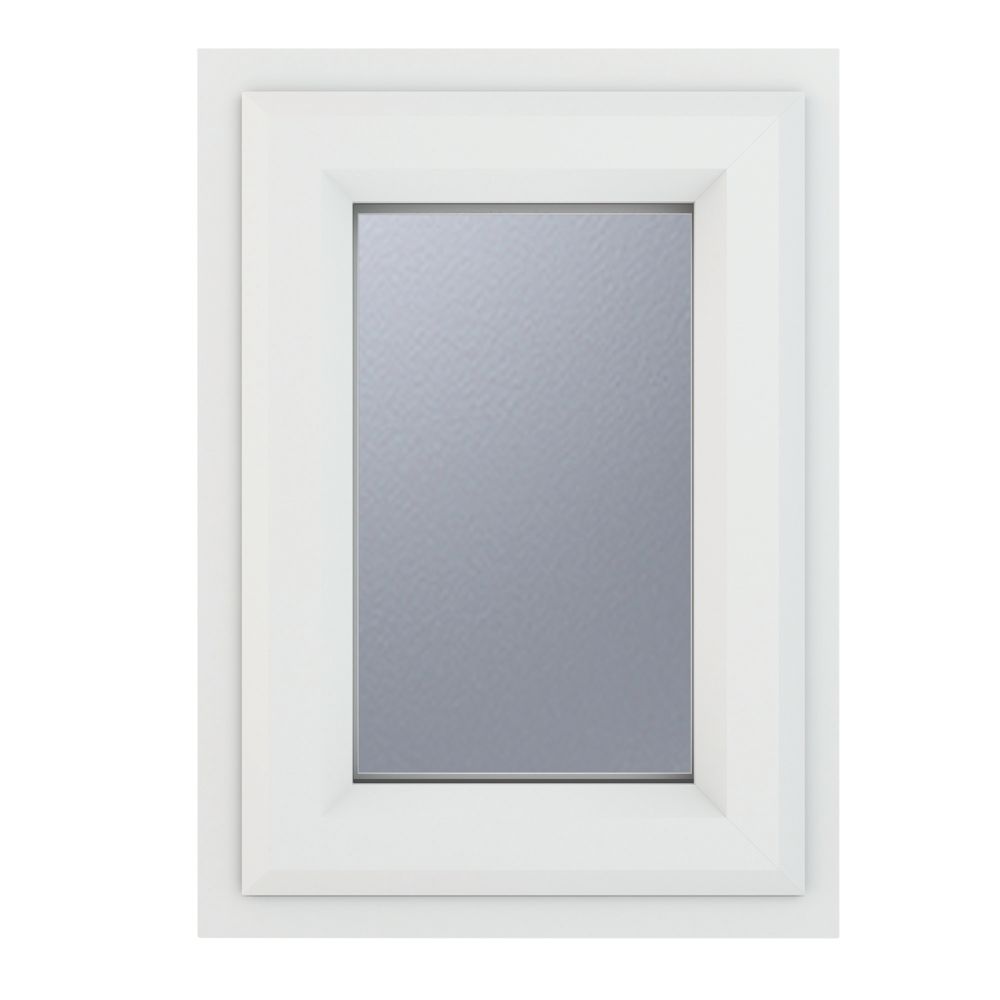 Crystal Top Opening Obscure Double-Glazed Casement White uPVC Window ...