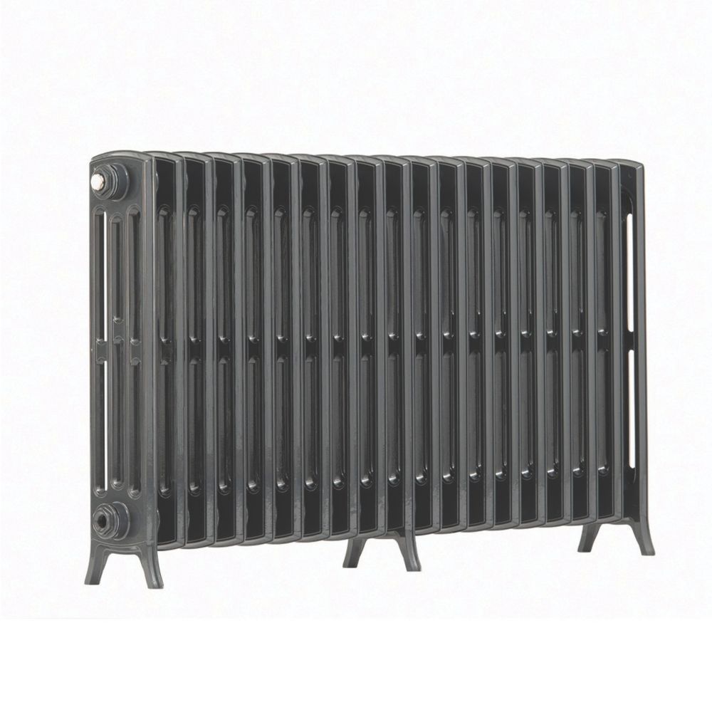 Arroll Edwardian 650mm x 1142mm 5320BTU Anthracite Horizontal Designer ...