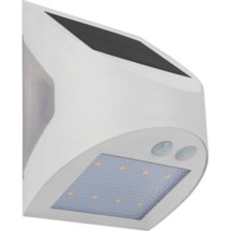 Luceco Prysm Outdoor LED Solar With PIR Sensor White 300lm - Screwfix