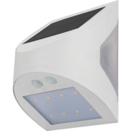 Luceco Prysm Outdoor LED Solar With PIR Sensor White 300lm - Screwfix