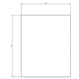 House Beautiful Pewter Kitchen Splashback 600mm x 750mm x 6mm - Screwfix