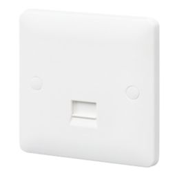 MK Base MB422WHI Master Telephone Socket White with White Inserts ...