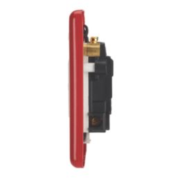 Contactum 13A Switched Secret Key Fused Spur with Neon Red with White ...