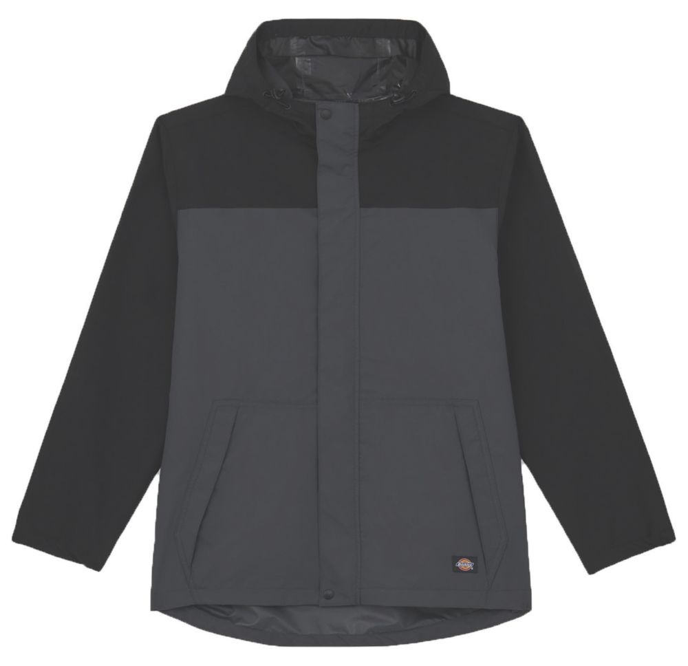 Dickies 100% Waterproof Rain Jacket Charcoal 2X Large Size 26" Chest ...