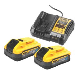 DEWALT DCW620H2-GB 18V 2 x 5Ah Li-Ion PowerStack 1/4" & 1/2" Brushless ...