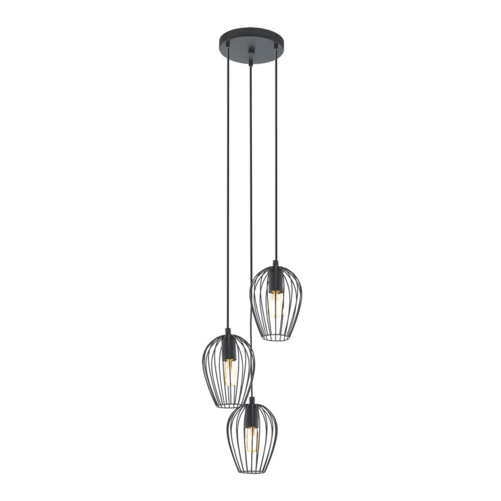Eglo Newtown Pendant Light Black - Screwfix