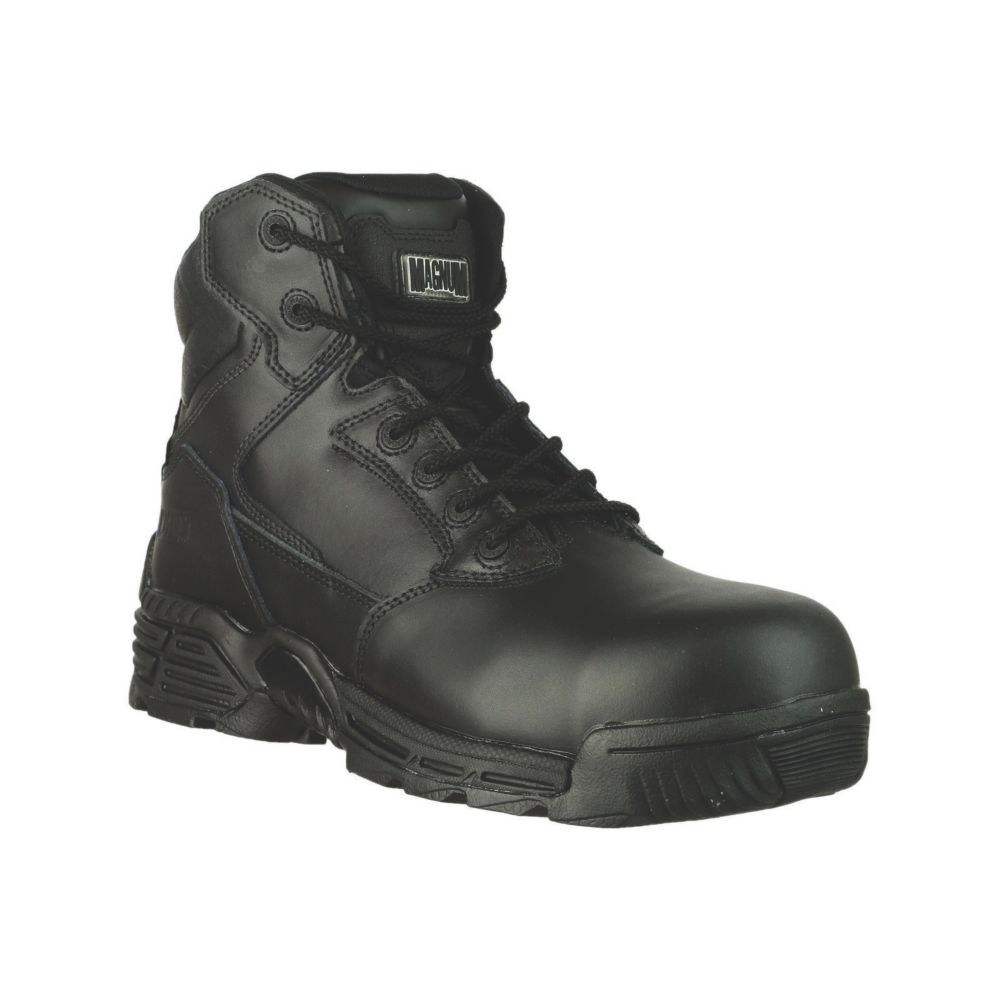 Magnum Stealth Force 6.0 Size 4.5 Black Water-Resistant Safety Boots ...