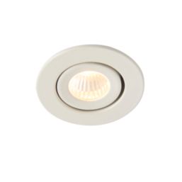 Saxby Vega Round LED Micro Downlights Matt White 12W 240lm 3 Pack ...