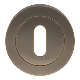Smith & Locke Lormel Standard Escutcheon (Pair) Antique Brass 50mm ...