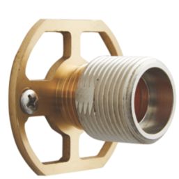 Highlife Bathrooms Round Shower Brackets Matt Black - Screwfix