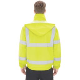Hi-Vis Lightweight Bomber Jacket Yellow Medium 50" Chest - Screwfix