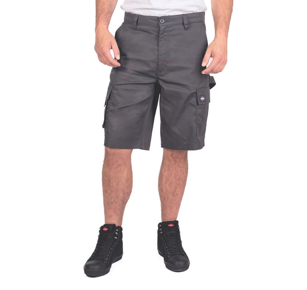 Lee Cooper LCSHO806 Cargo Shorts Grey 40" W - Screwfix