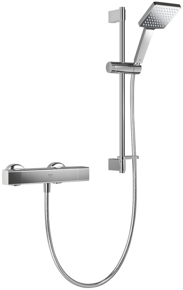 Mira Honesty EV Rear-Fed Exposed Chrome Thermostatic Mixer Shower ...