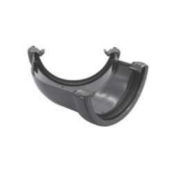 FloPlast uPVC 135° Half Round Gutter Angle Anthracite Grey 112mm - Screwfix