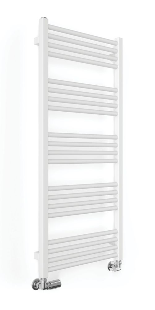Terma Fiona Towel Rail 1140 x 500mm White 1661BTU | Designer Towel ...