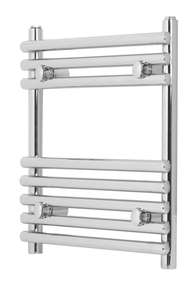Towelrads 500mm x 400mm 450BTU Chrome Flat Designer Towel Radiator ...