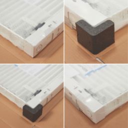 Flomasta 700mm x 900mm 3330BTU White Type 11 Convector Radiator - Screwfix